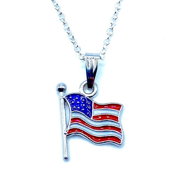 Jewelry | American Flag Necklace Usa Patriotic | Poshmark